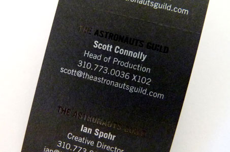 Astronauts Guild Business Card Trio - PaperSpecs
