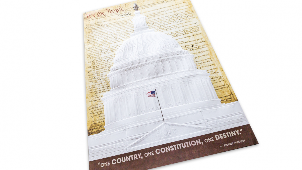 U.S. Capitol Building Foiled & Embossed Print | PaperSpecs
