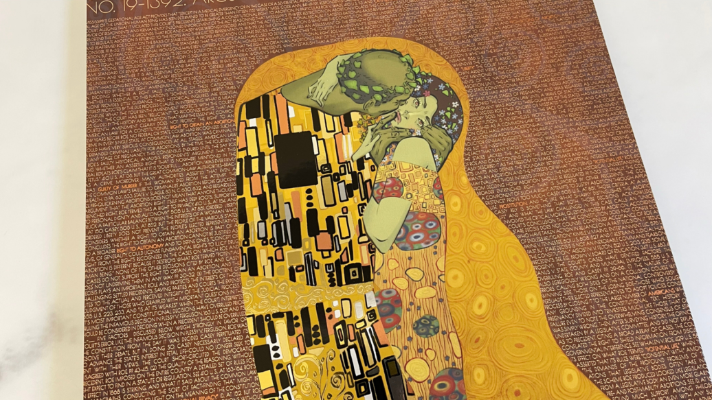 ‘The Kiss’ Multi-Layered, Digitally Foiled Print